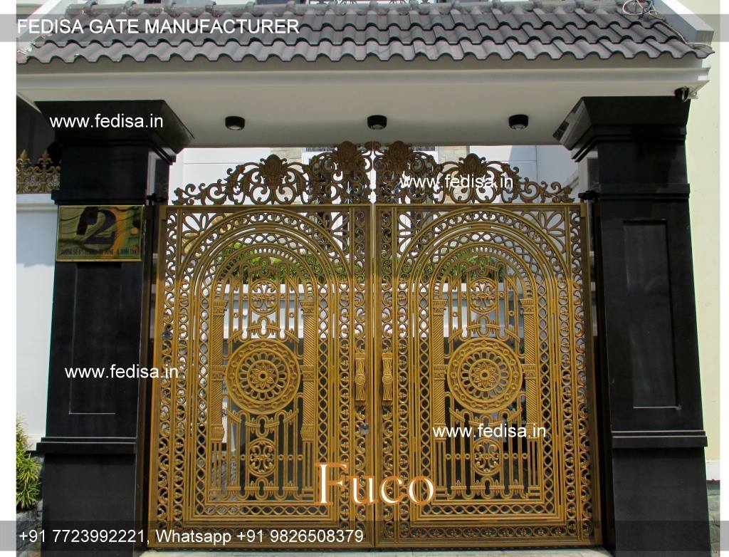 Main Gate Design 2063 Double Entry Gate Front Small Gate Design Grill ...