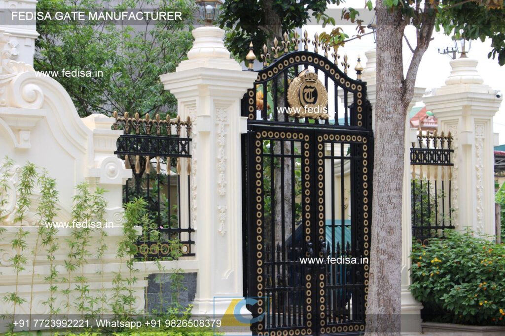 House Gate Design Simple Iron Gate Designs Compound Wall Gate Design ...
