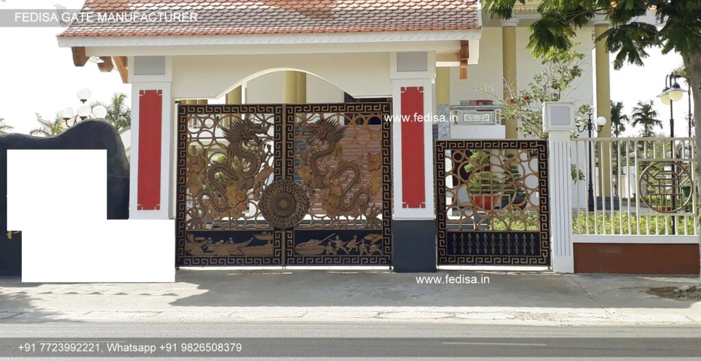 Modern Steel Gate Design Modern Iron Gate Design Gate Roof Design ...