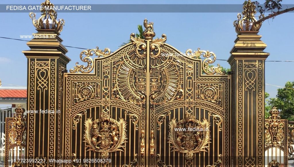 Simple Steel Gate Design Iron Gate For Main Door 8 Feet Main Gate ...