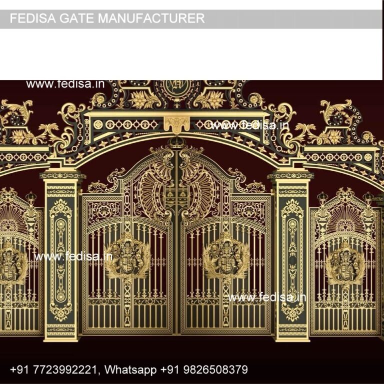 Sliding Gate Design Iron Rod Gate Design Gate Upper Grill Design Angle ...