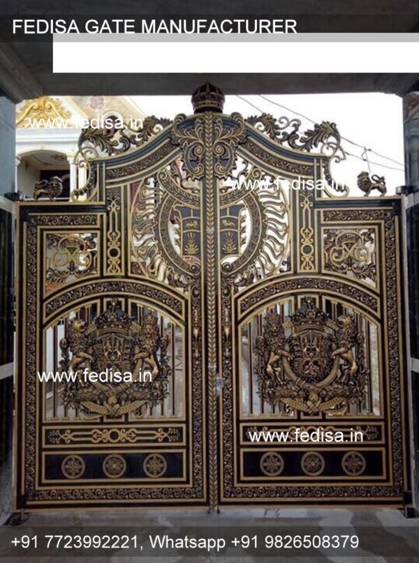 Stainless Steel Gate Design Large Gate Design Modern Front Wall And ...