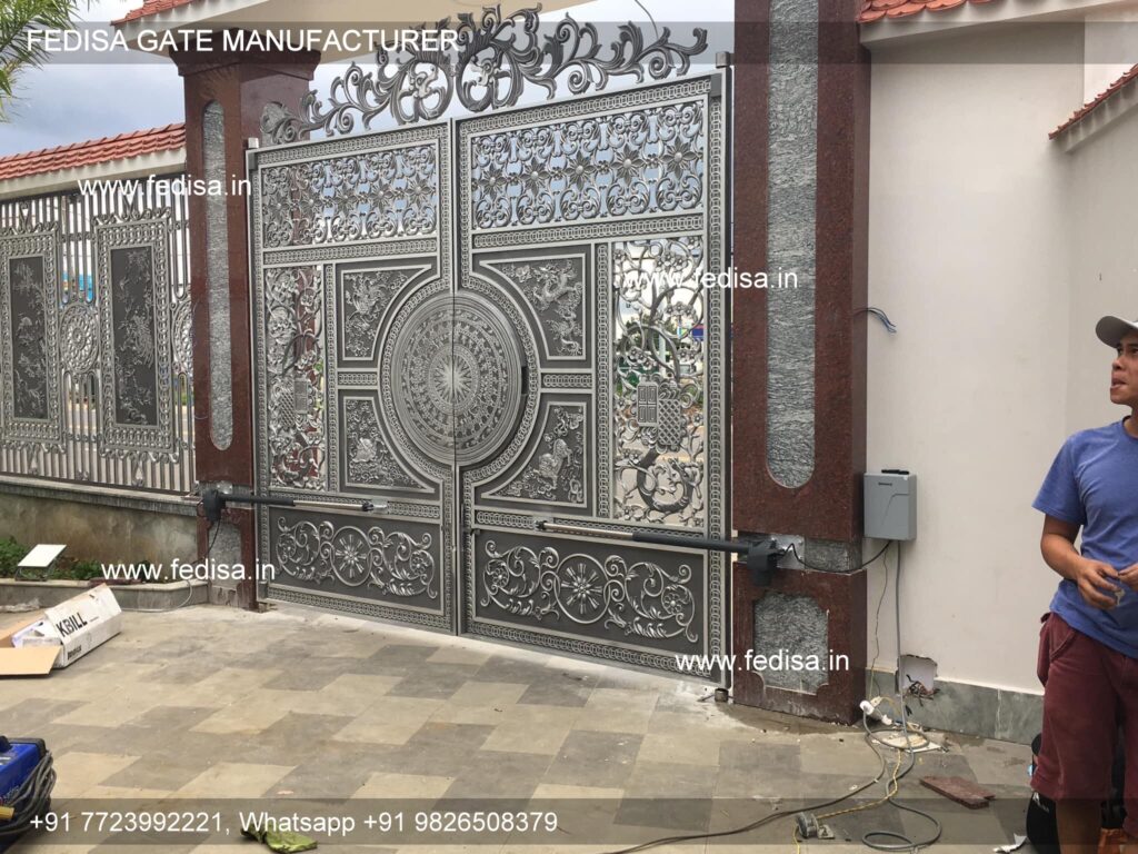 Gate Design Grill Ka Gate Three Fold Gate Design Curved Sliding Gate ...