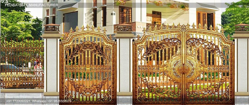 Home Gate Design Rod Gate Design Small Front Gate Design Arched Wooden ...