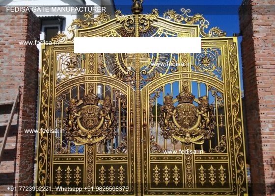 Compound Gate Makan Ka Get Dijain Gate Design Loha Boundary Wall ...