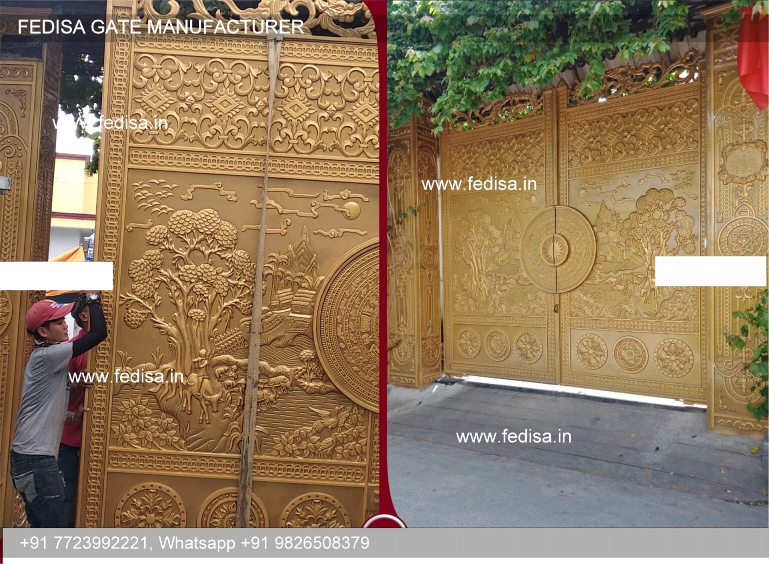 Iron Main Gate Design Steel Gate Design Double Door Price Loha Ka Gate ...