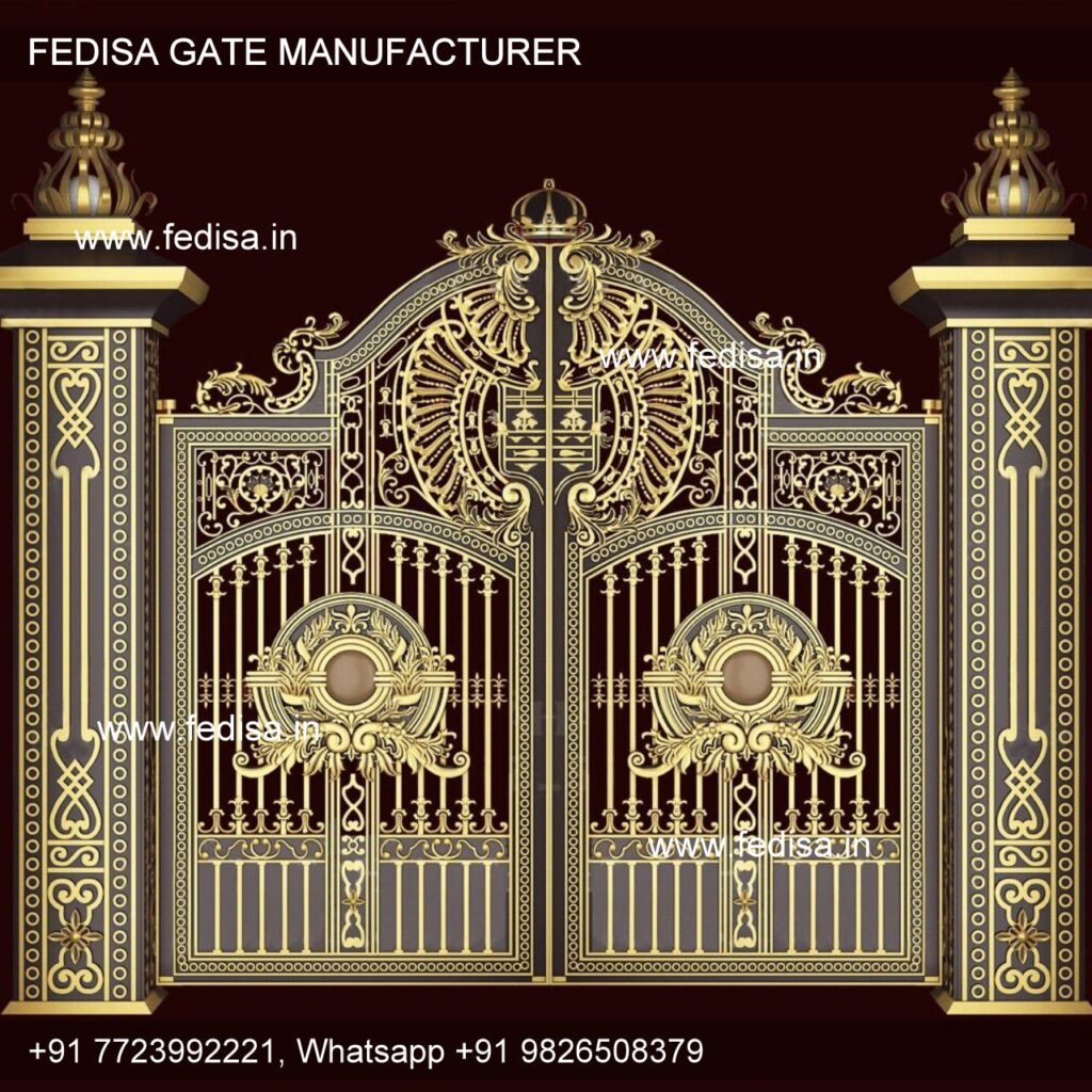 Entry Gate Design Modern House With Gate Compound Gate Pillar Design ...
