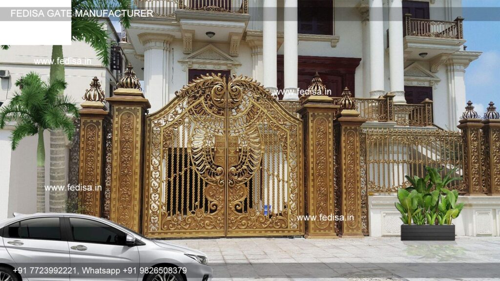 Main Gate Design 2096 Iron Gate Flower Design Seat Gate Design Single ...