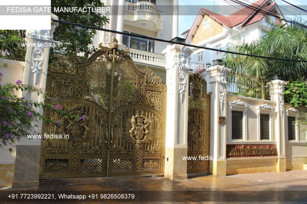 Home Main Gate Design Aluminium Sliding Gates Designs Mandir Steel Gate ...