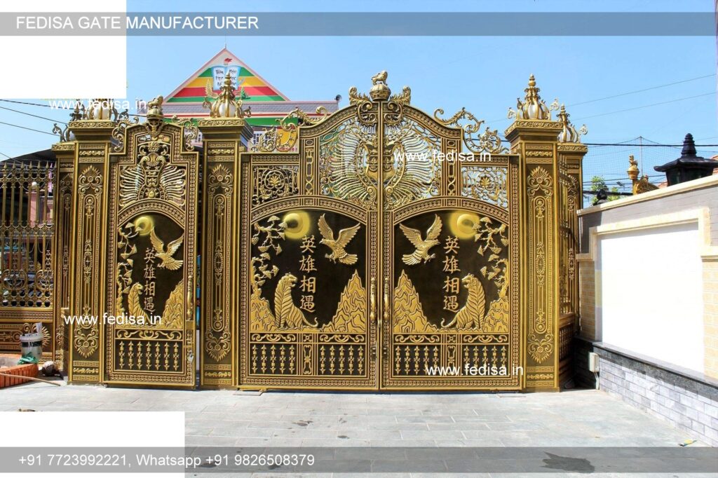 Steel Gate Design Catalogue Metal Sliding Gate Design Modern Gate Post ...