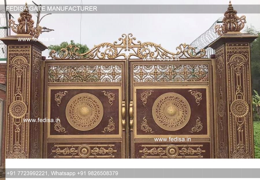 Main Gate Design 2108 Contemporary Iron Gates Fancy Gate Colour Front ...
