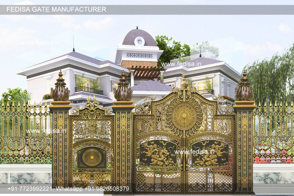 Stainless Steel Gate Design Gate Design Angle Bar Main Gate Round ...