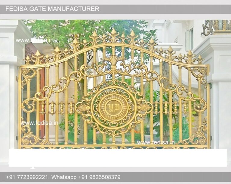 Front Gate Design Compound Wall Single Gate Design Gate Drawing Design ...