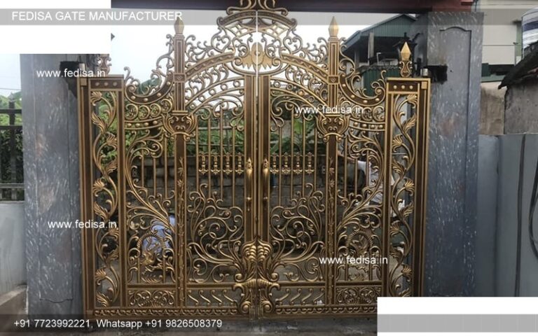Simple Main Gate Design 10 Feet Main Gate Design Gate Side Wall Design ...