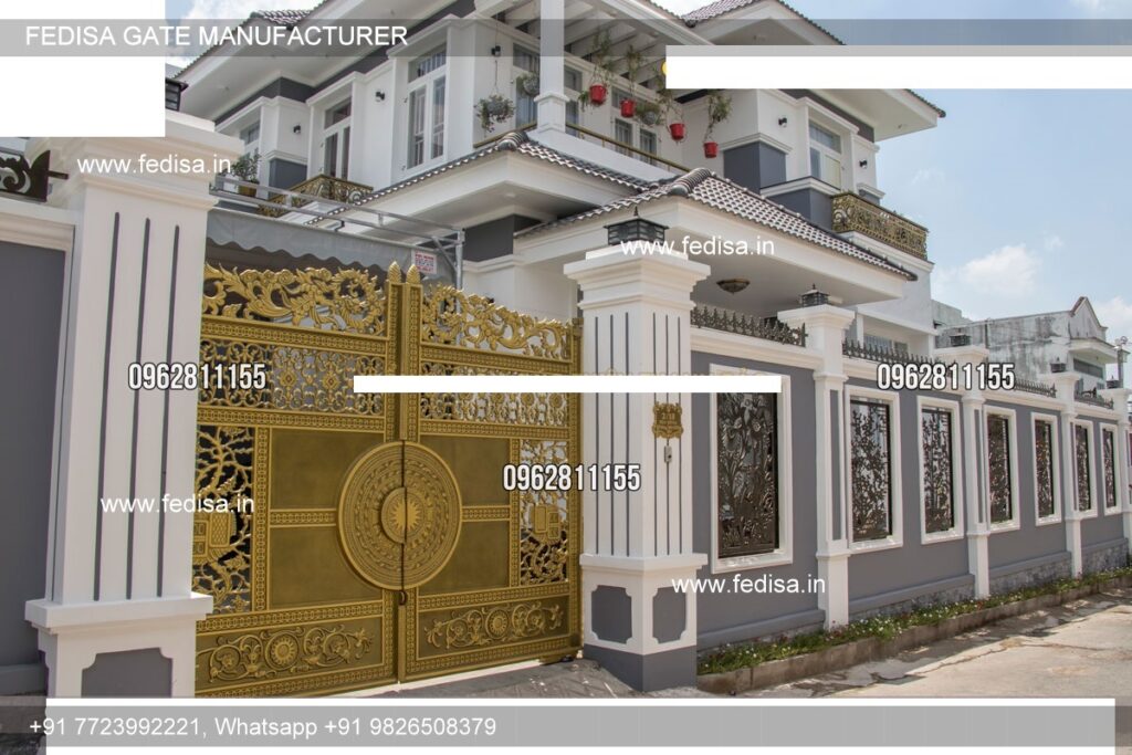 Modern Front Gate Design Gate Upper Grill Design Angle Gate Design ...