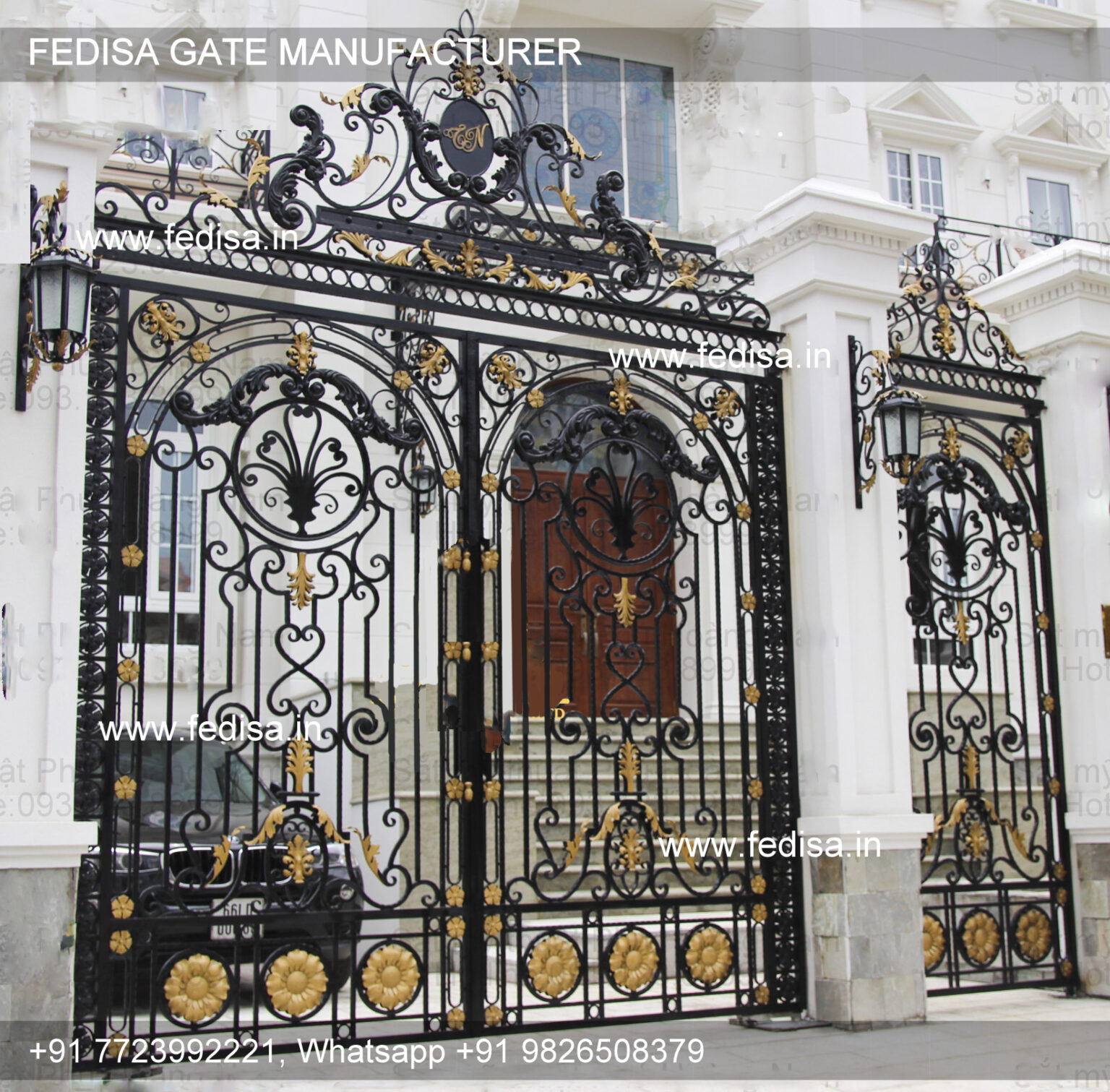 Gate Wall Design Steel And Iron Mix Gate Design Best Front Gate Design ...