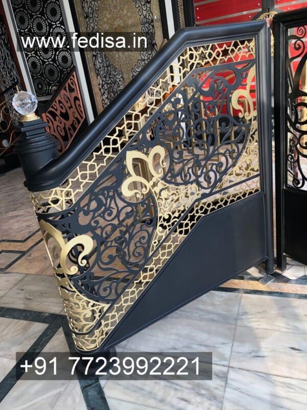 Luxury Classic Diamond Plate Stairs Metal And Glass Staircase White ...