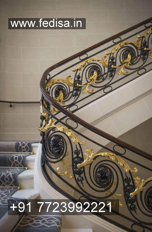 Luxury Classic Modern Stainless Steel Staircase Railing Steel Staircase ...