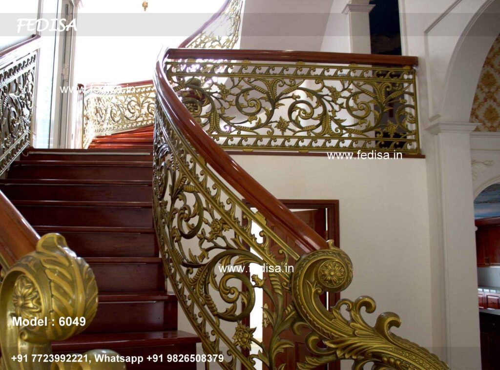 Luxury Classic Round Stair Balusters Iron Round Stairs Design Round ...