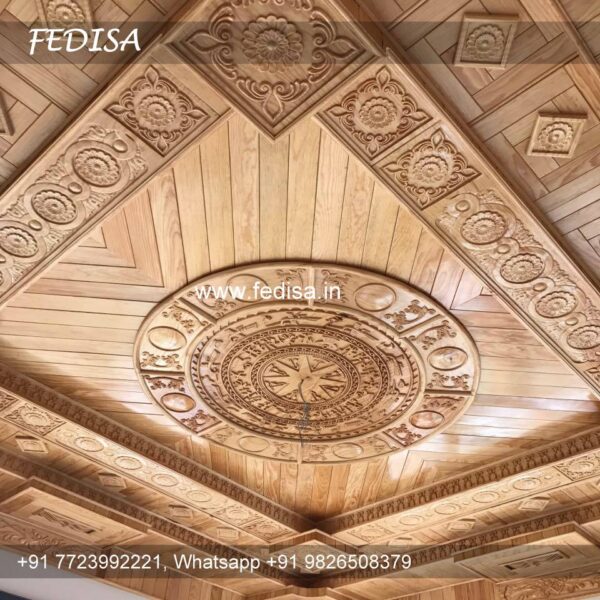 Wood Ceiling, Garden Ceiling Design Geometric Ceiling Design Ghar ...