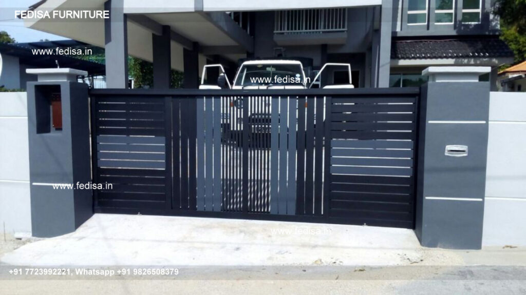 Iron Main Gate Design Modern Gate Post Design Iron Main Gate Pillar ...