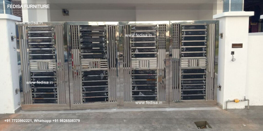 Modern Steel Gate Design Modern Gate Post Design Jali Wala Gate Pillar ...