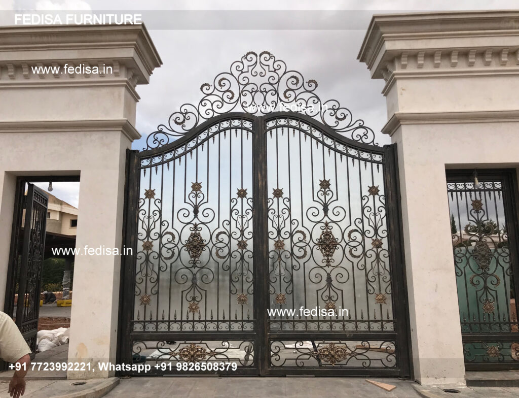 Boundary Wall Design With Gate Modern House Main Gate Design Lohe Ka ...