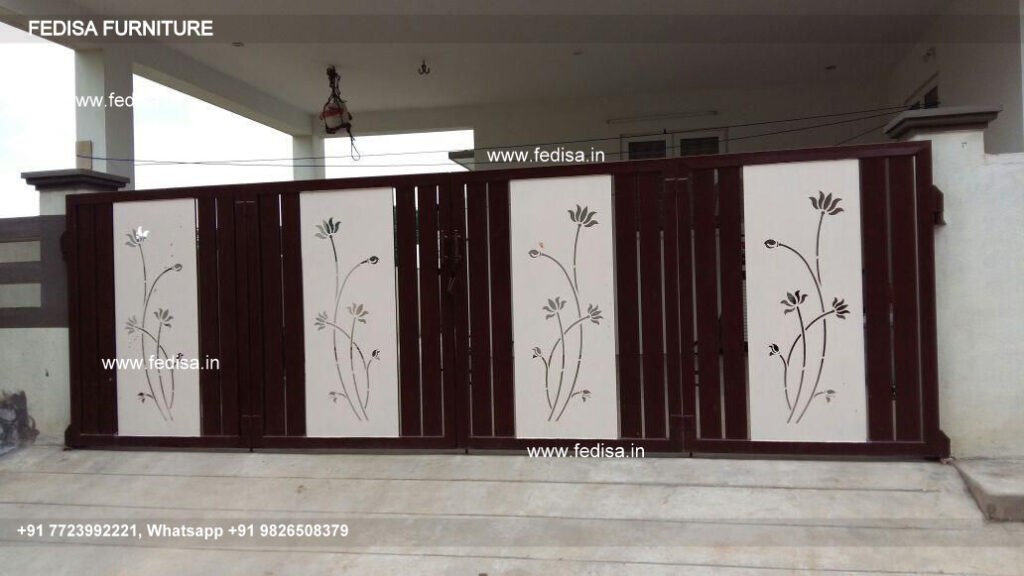 Double Door Grill Gate Design For Main Door Modern House Main Gate ...