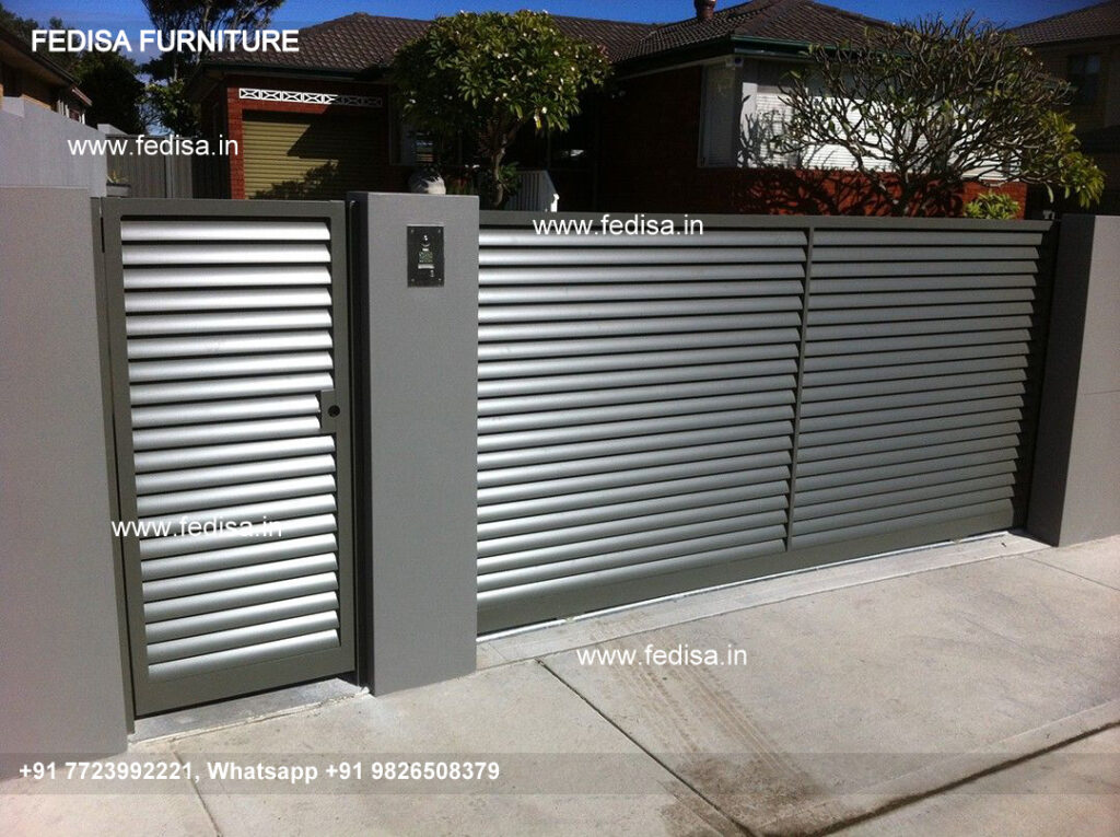 Loha Grill Gate Modern Japanese Gate Design Double Door Room Gate ...