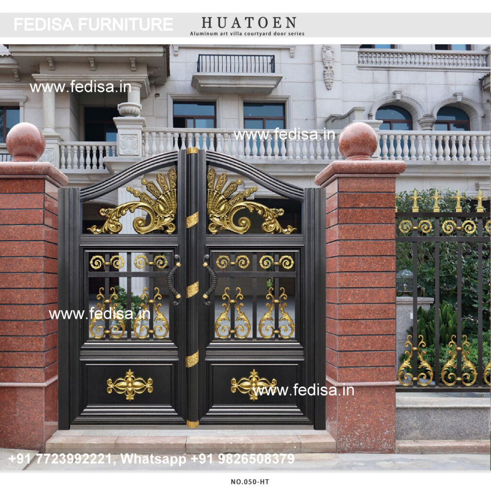 Low Cost Simple Gate Design For Small House Modern Metal And Wood Fence ...