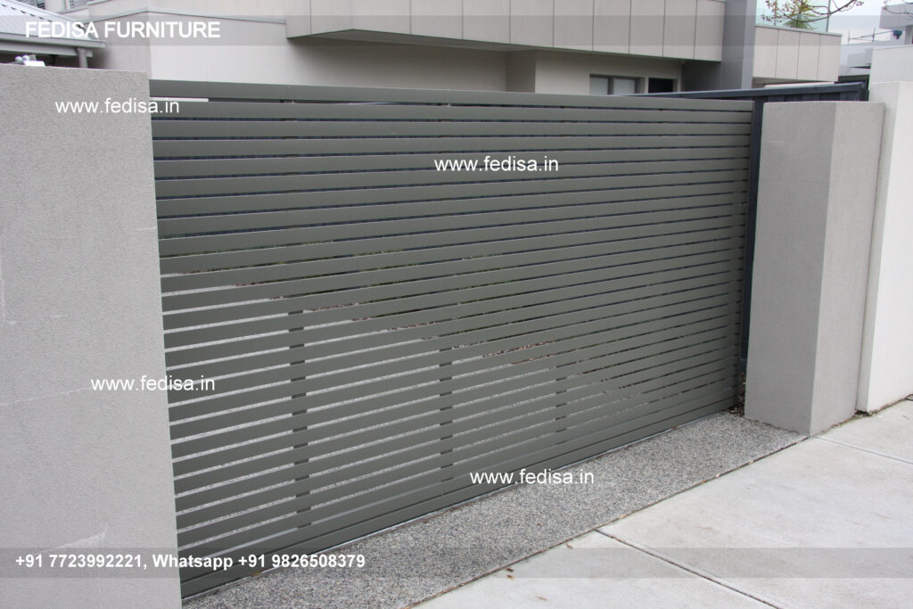 Double Door Iron Gate Design Modern Iron Fence Lohe Ke Main Gate Plai ...