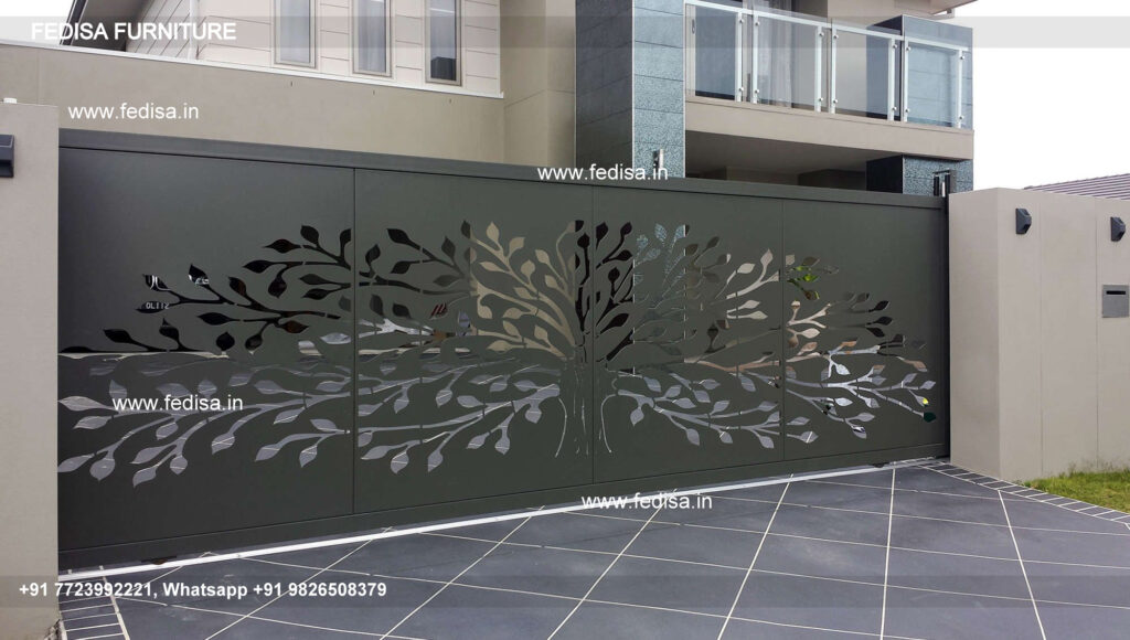 Fancy Gate Design Modern House With Gate Lohe Wale Gate Pipe Wala Gate ...