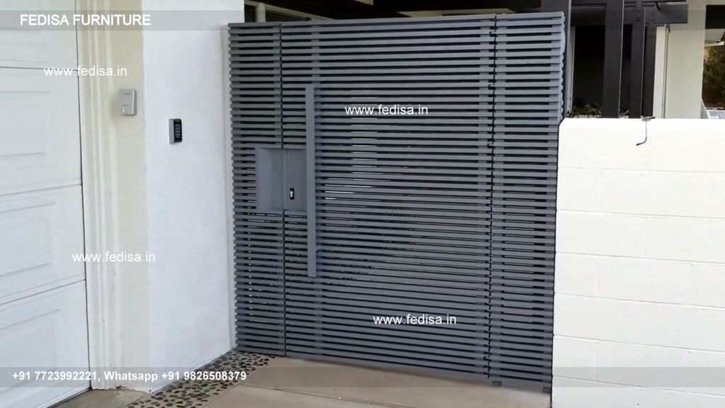 Channel Gate Design Modern Metal And Wood Fence Rcc Main Gate Design ...