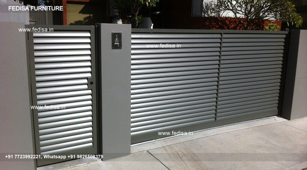 Iron Pipe Gate Design Catalogue Modern Metal And Wood Fence Steel Ke ...