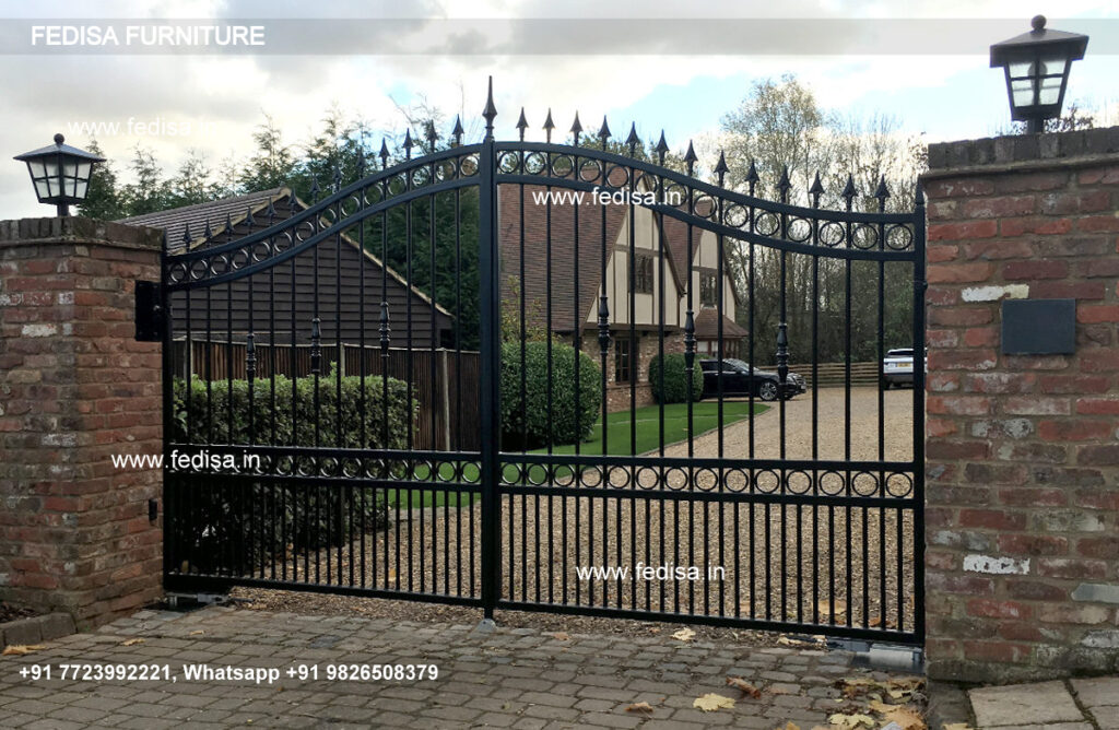 Compound Wall Gate Steel Temple Gate Design Compound Wall Sliding Gate ...