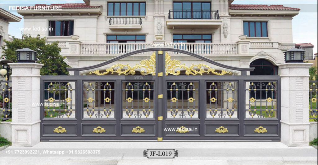 Modern Gate Pillar Design Steel Plate Gate Design Front Home Design ...