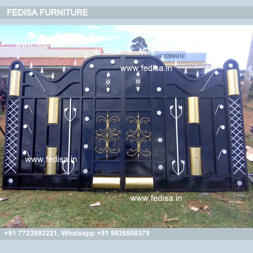 Modern Name Plate Designs For Main Gate Steel Square Pipe Gate Design ...