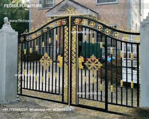 Home Boundary Wall Design With Gate Steel Square Pipe Gate Design Ghar ...