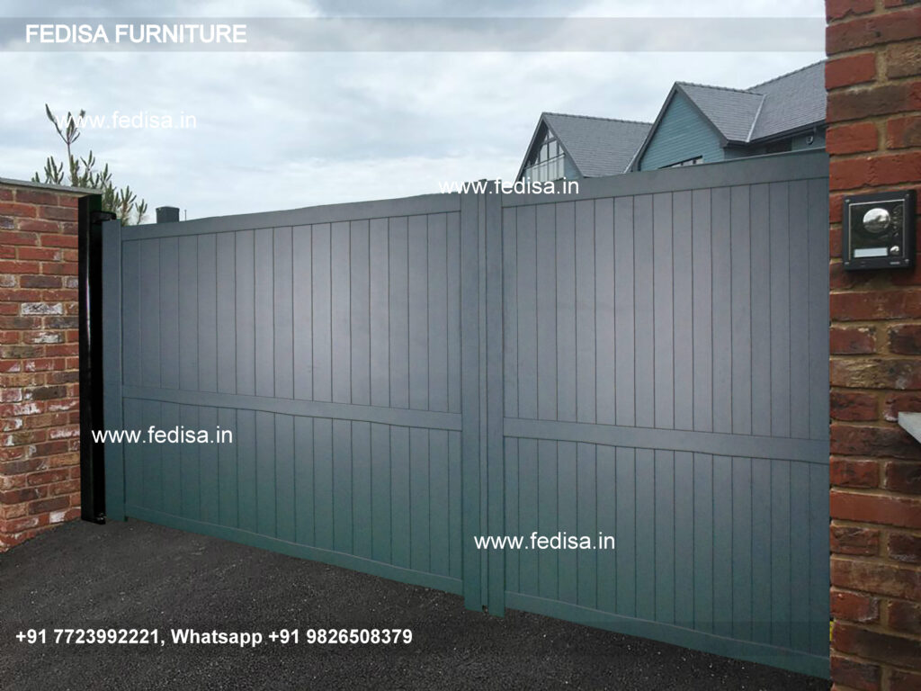 Front Gate Design Steel Single Door Gate Design Main Gate Laser Cutting ...