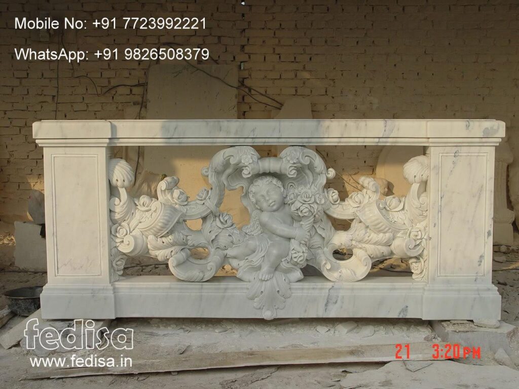 Marble Staircase Railing Glass Handrail New Stair Railing