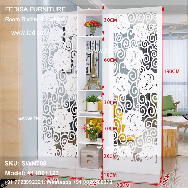 Partition Drawing Room Room Separator Wooden Shutter Room Divider Mcm ...