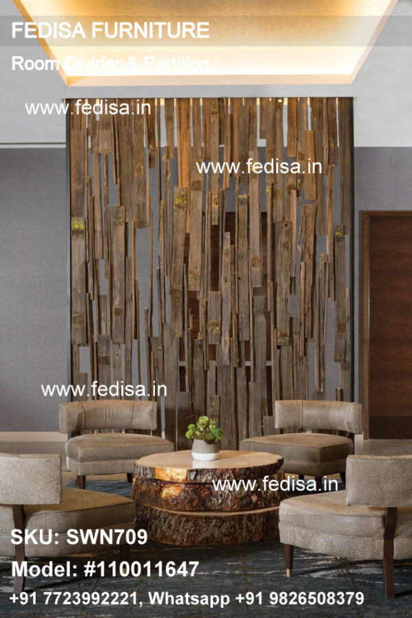 Waterfall Room Divider Wooden Partition Walls For Living Room ...