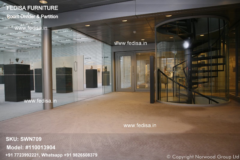 Hallway Divider Curtain Wooden Separator Portable Wall Divider Glass ...