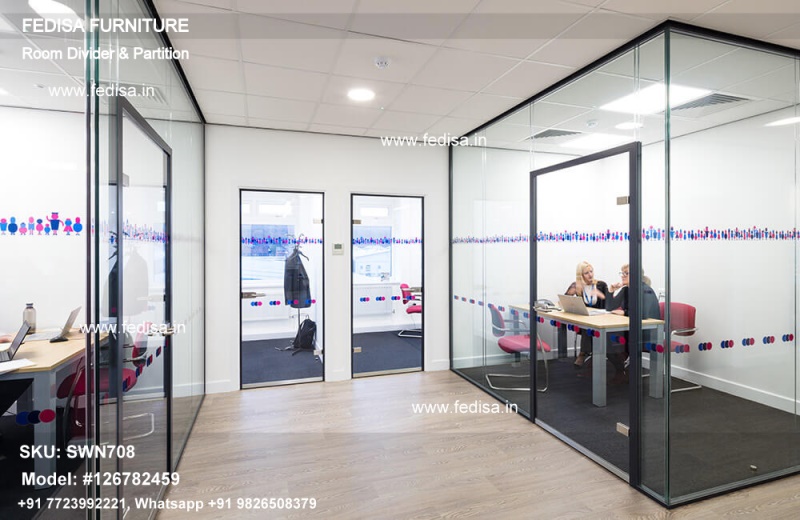 Room Partition Stand Foldable Screen Divider Room Partition With Door ...