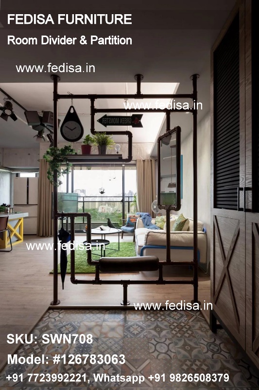 Green Wall Partition Glass Door Partition Privacy Divider Indoor Hall ...