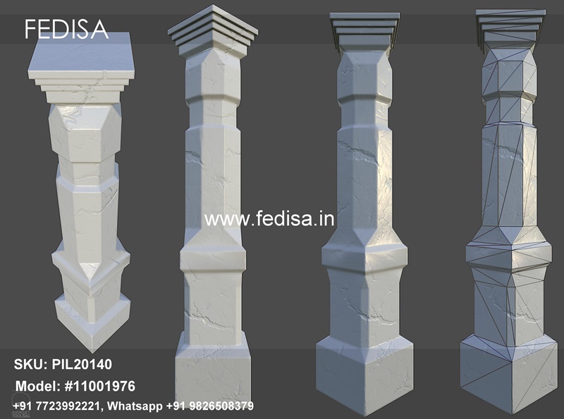 Round Concrete Pillars Hall Pillar Design Sitout Pillar Design