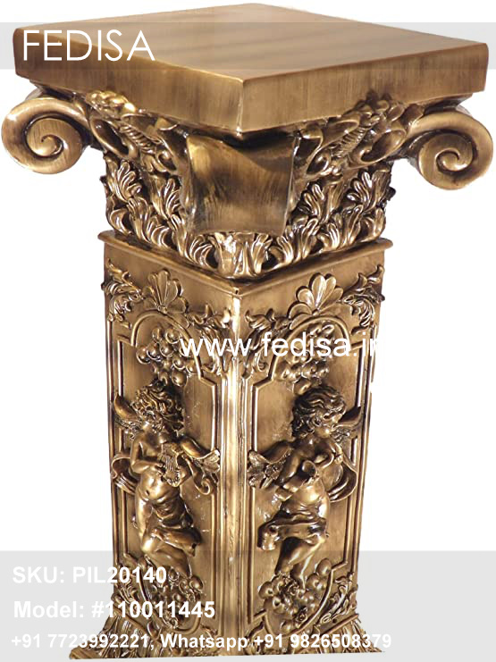 Slender Column Design Pillar Color Design Front House Round Pillar Design