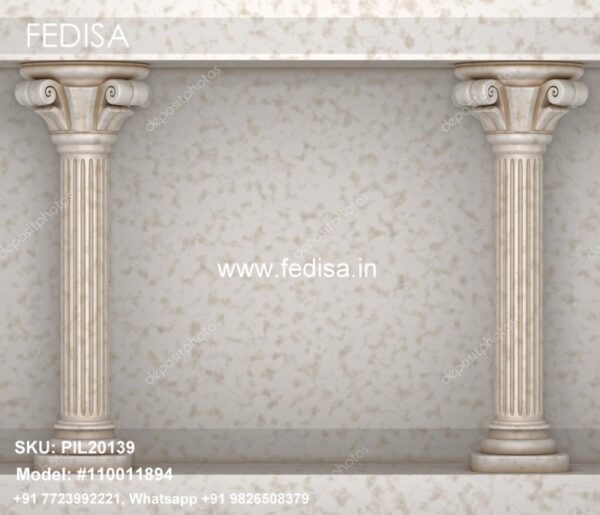 Round Cement Pillar Pillar Cladding Designs House Portico Pillar Design