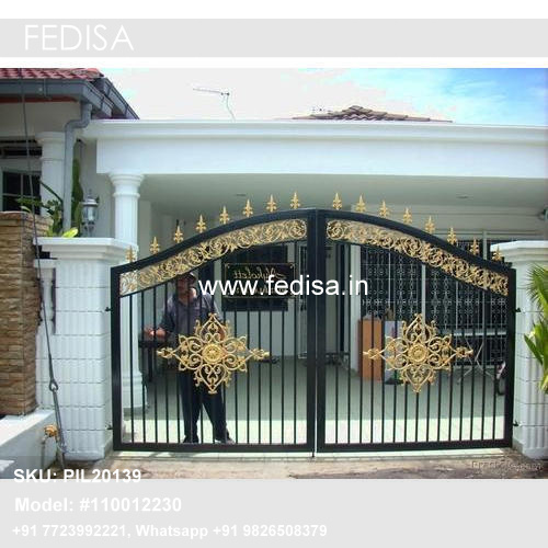 Compound Wall Pillar Top Design Round Pillar Colour Design Pillar ...