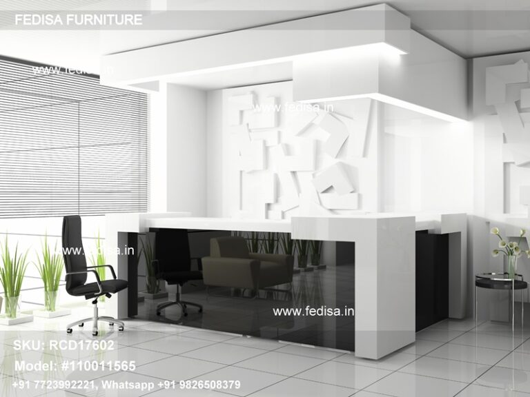 Small Reception Table Angled Reception Desk Enclosed Reception Desk ...